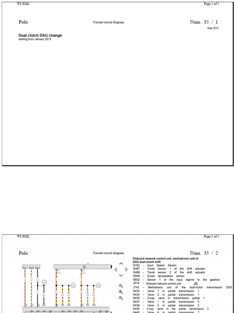 DSG Mechatronic Unit Circuit Diagram | PDF | Equipment | Mechanical ...