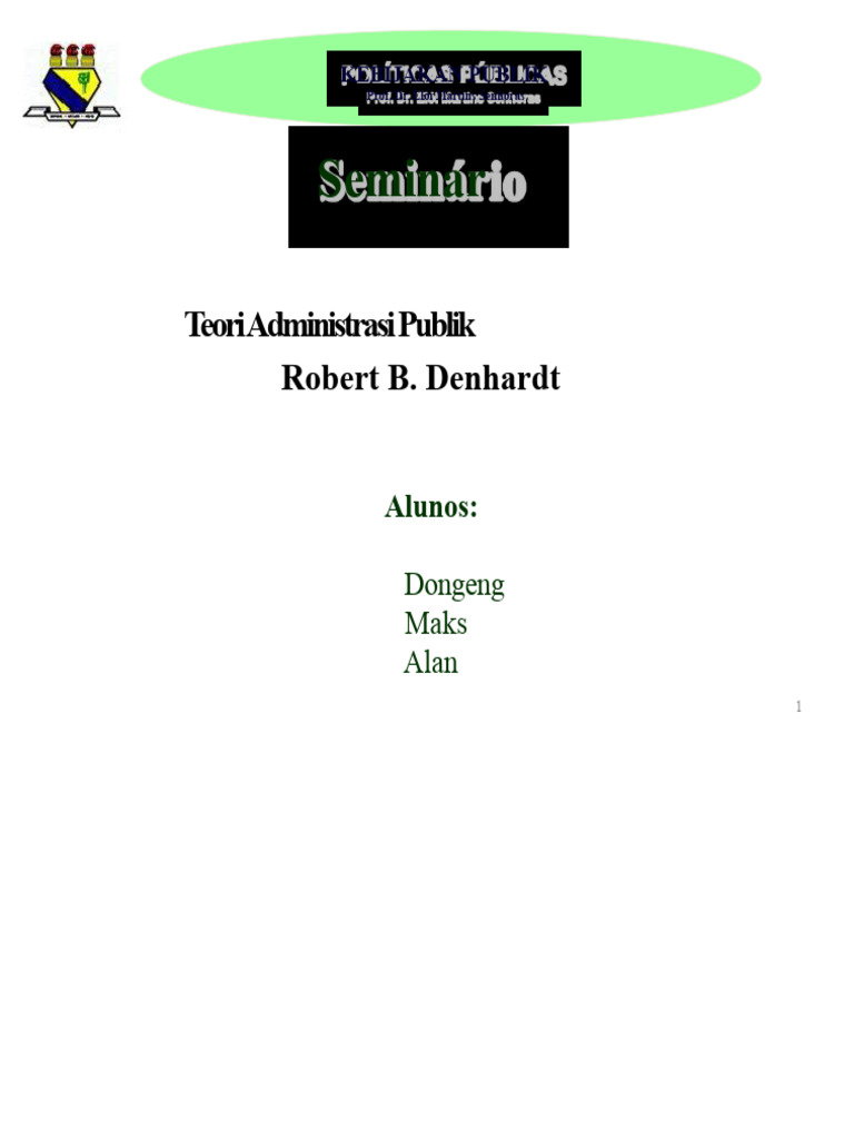 Teori Administrasi Publik - DENHARDT, Robert B. | PDF