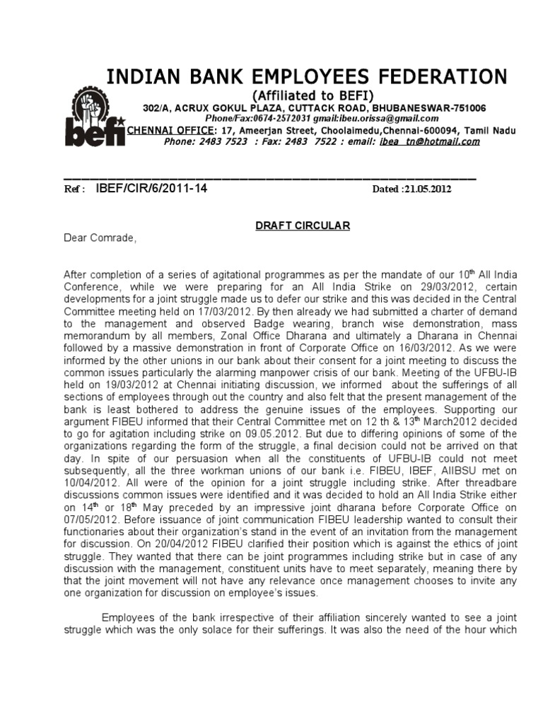 Draft Circular | PDF | Government