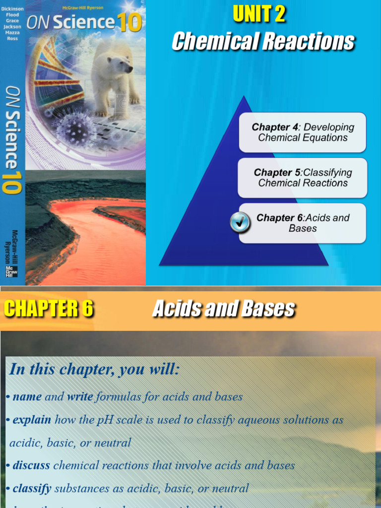SNC2D Ch6 - Acids, Bases, and PH Scale | PDF | Acid | Ph
