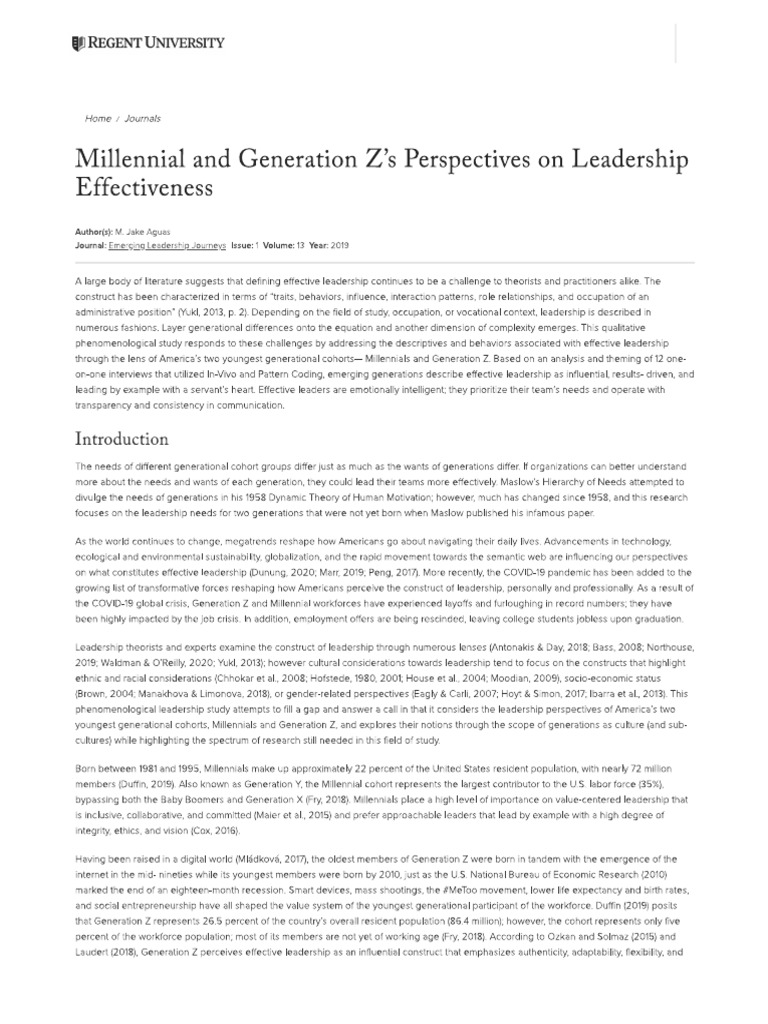 Regent Uni M Genz Management | PDF