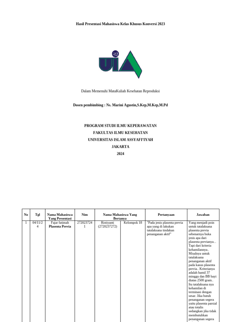 Kesehatan Reproduksi Prs | PDF