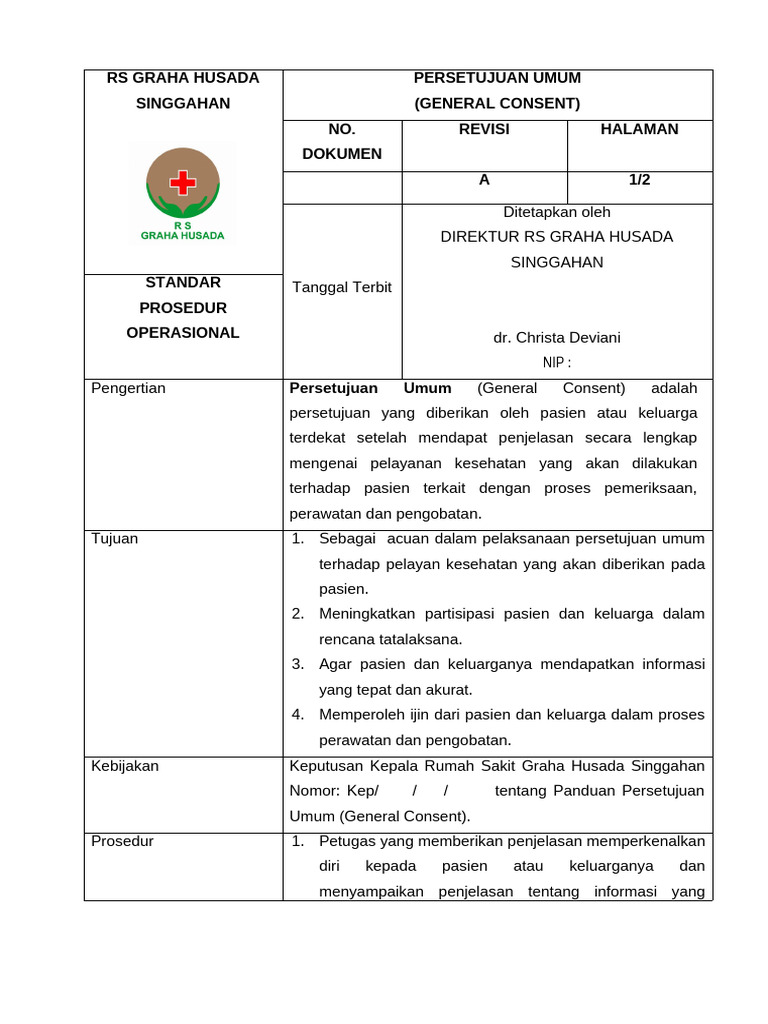 SOP General Consent | PDF