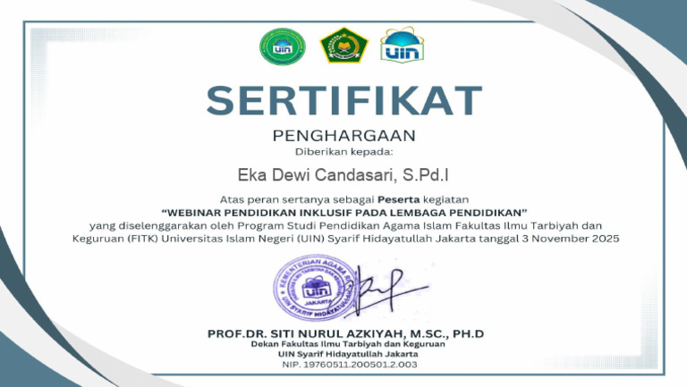 E Sertif Webinar | PDF