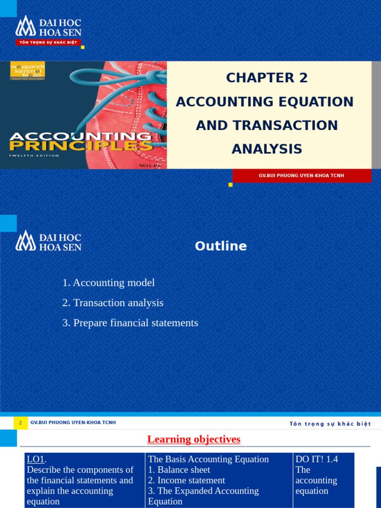 C2. Accounting Equation and Transaction Analysis | PDF | Equity ...
