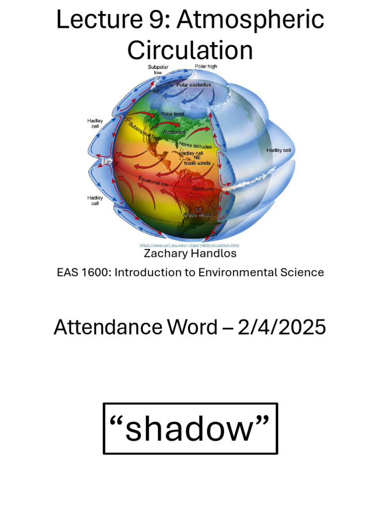 Understanding Atmospheric Circulation | PDF | Atmosphere Of Earth ...