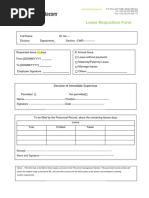CPL Leave Request Form | PDF