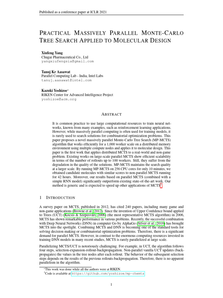 Practical Massively Parallel Monte-Carlo Tree Search Applied To ...