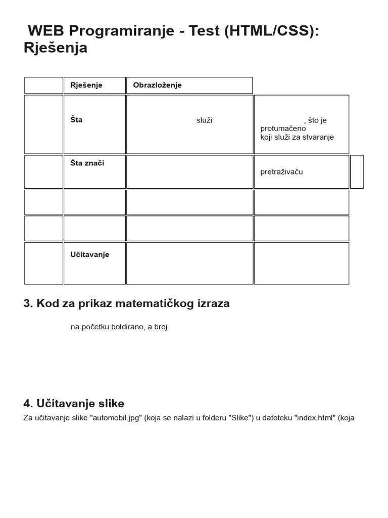 WEB Programiranje (Grupa A) | PDF