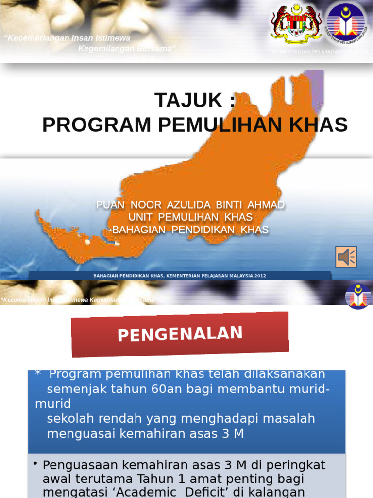 Program Pemulihan Khas | PDF