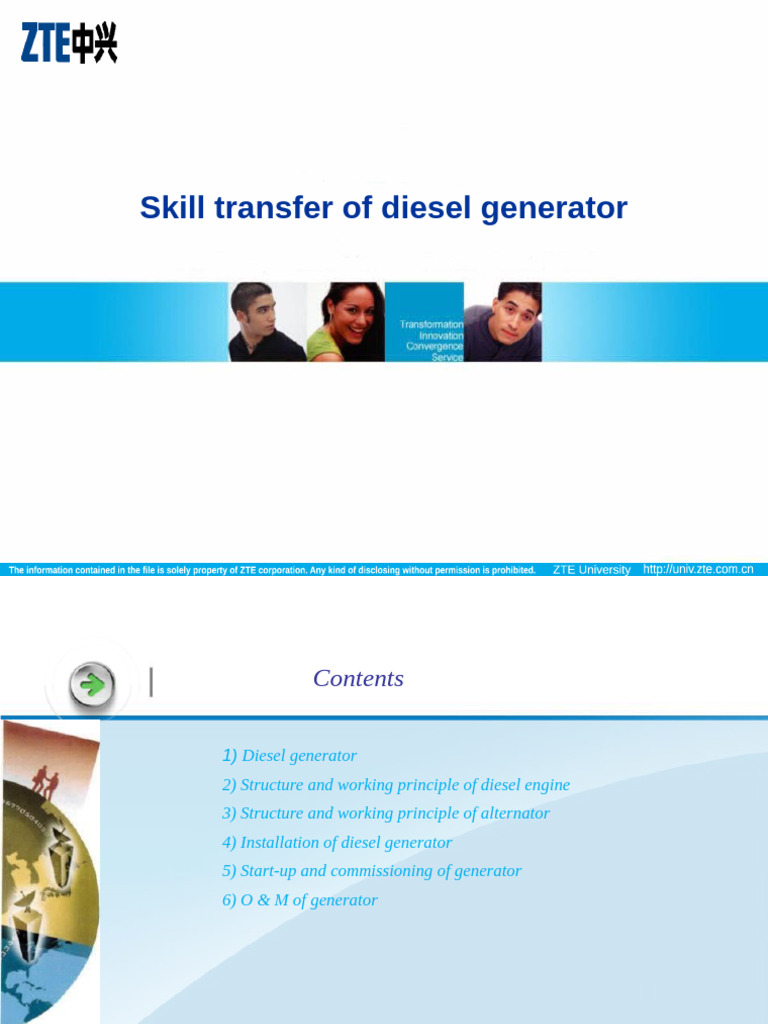 Diesel Generator Operation and Maintenance | PDF | Internal Combustion ...
