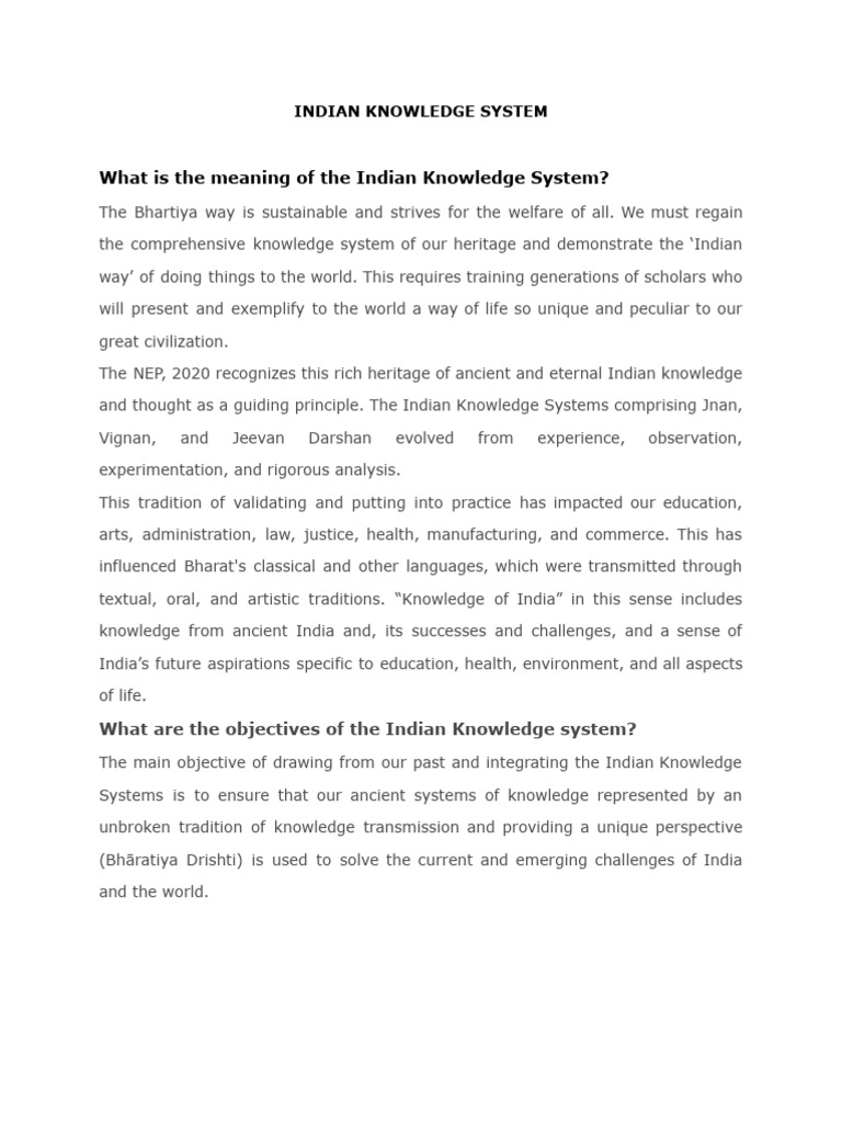 Understanding Indian Knowledge Systems | PDF | Hindu Texts | Guru