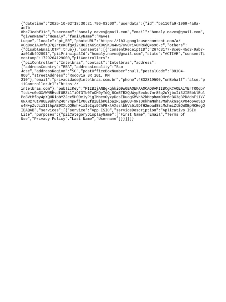 Isic Account Data | PDF
