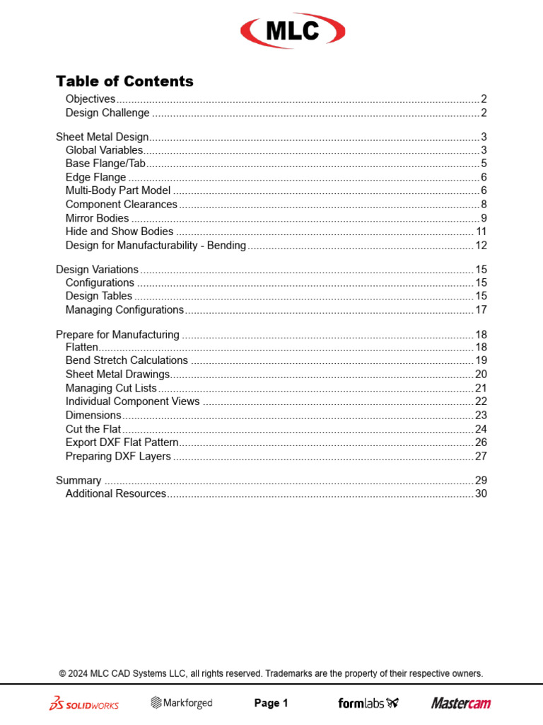 Sheet Metal Toolbox Skills Manual RevB | PDF | Sheet Metal