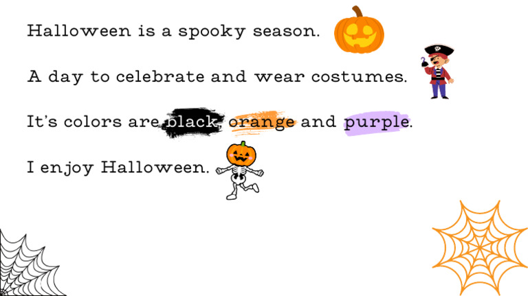 Halloween Is A Spooky Season. A Day To Celebrate and Wear Costumes. It ...