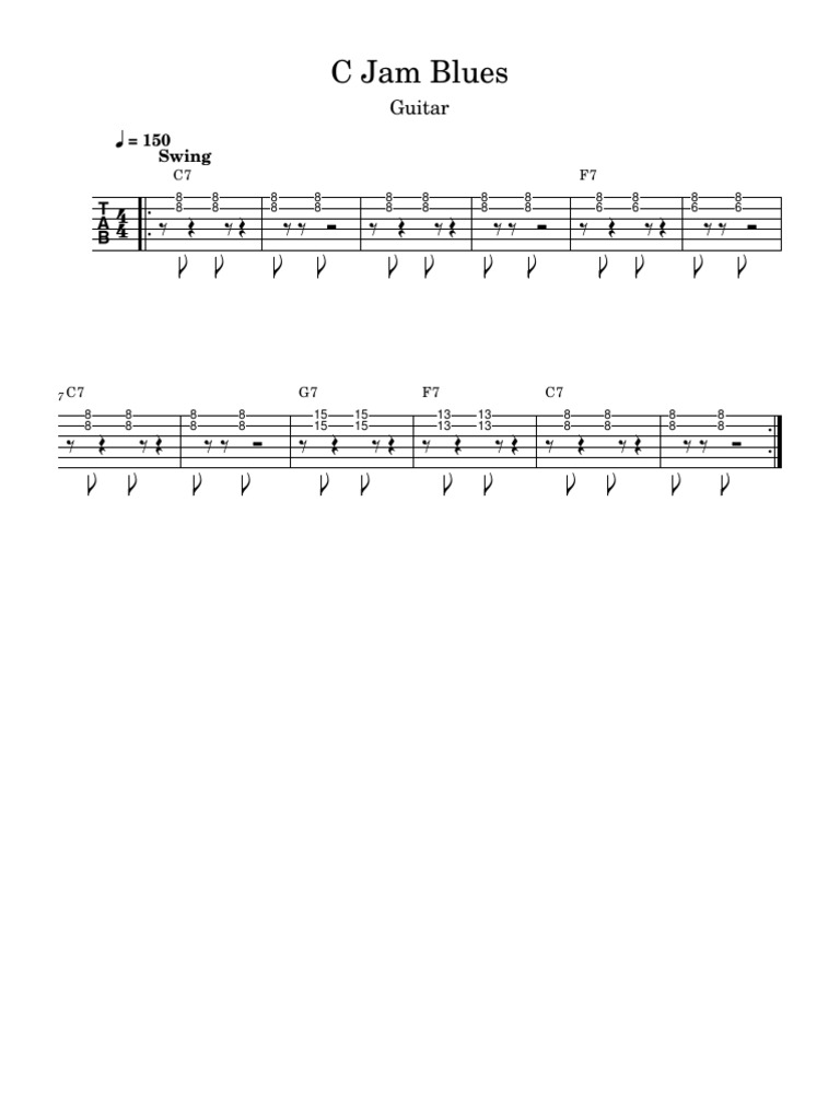 C Jam Blues | PDF