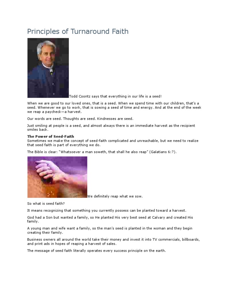 Principles of Turnaround Faith | PDF | Abundant Life | Faith