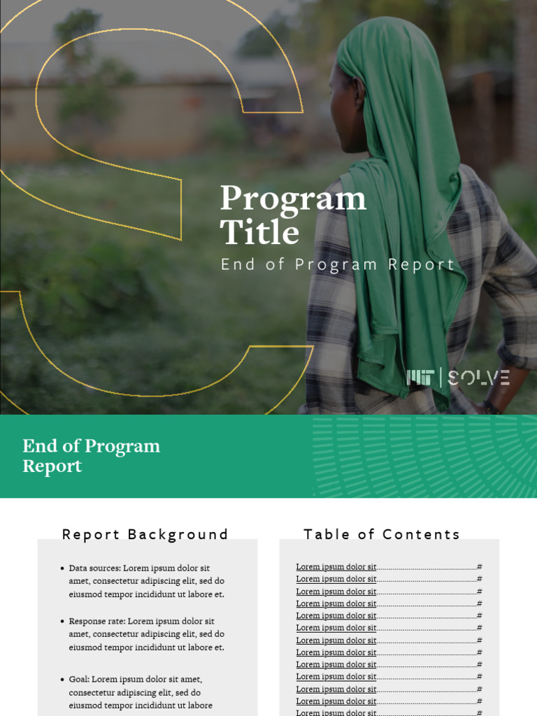 End of Program Report Template | PDF
