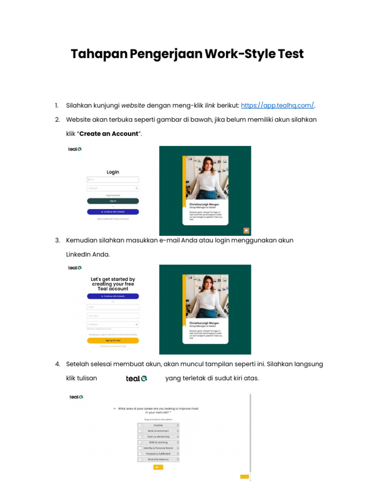 Panduan Lengkap Work-Style Test | PDF