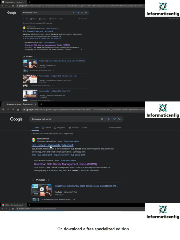 Presentación Instalacion SQL y Ssms | PDF