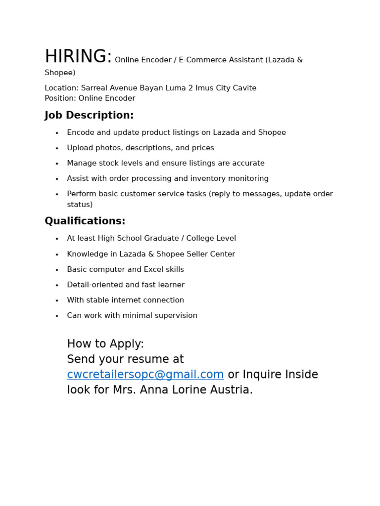Hiring Encoder | PDF