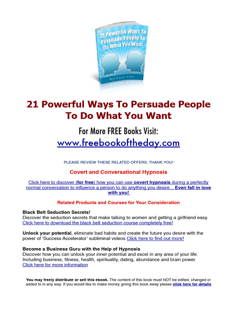 Persuade People | PDF | Persuasion | Body Language
