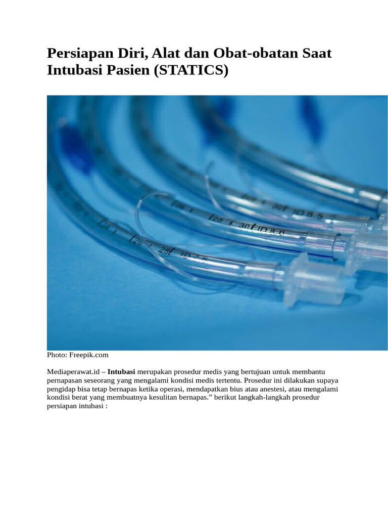 Intubasi | PDF