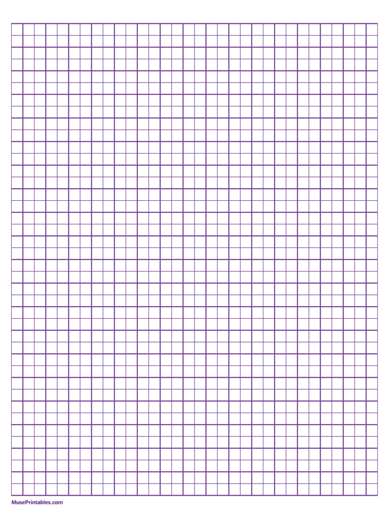 1 4 Inch Purple Graph Paper Letter | PDF