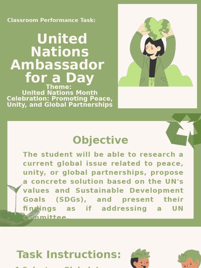 United Nations Activity Grade 12 Shs | PDF