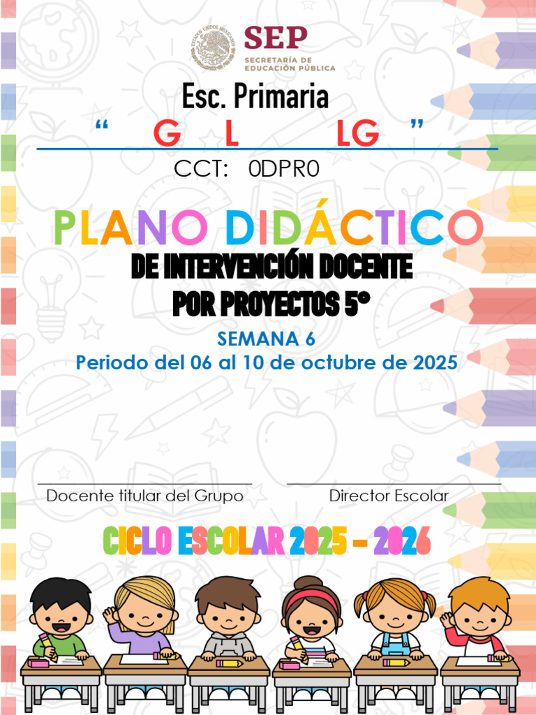 5° Sem6 Cronograma de Actividades 2025-2026 | PDF | Corazón | Entorno natural