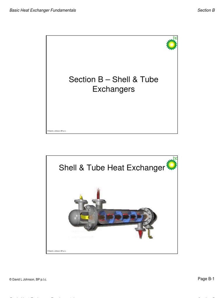 BHEF Section B - Handout | PDF | Heat Exchanger | Continuum Mechanics