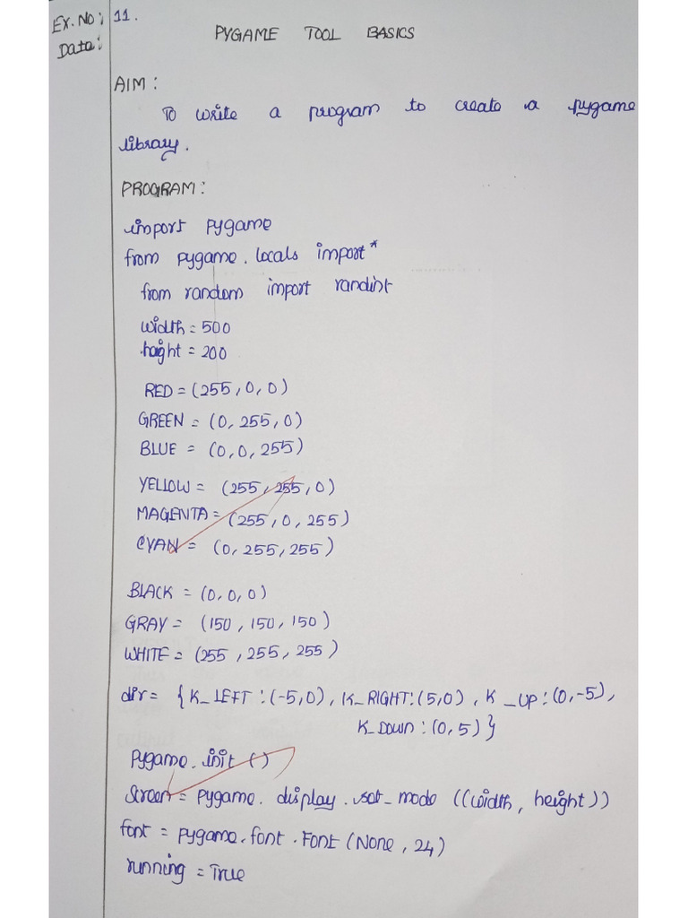 Python Ex - No 11,12 | PDF