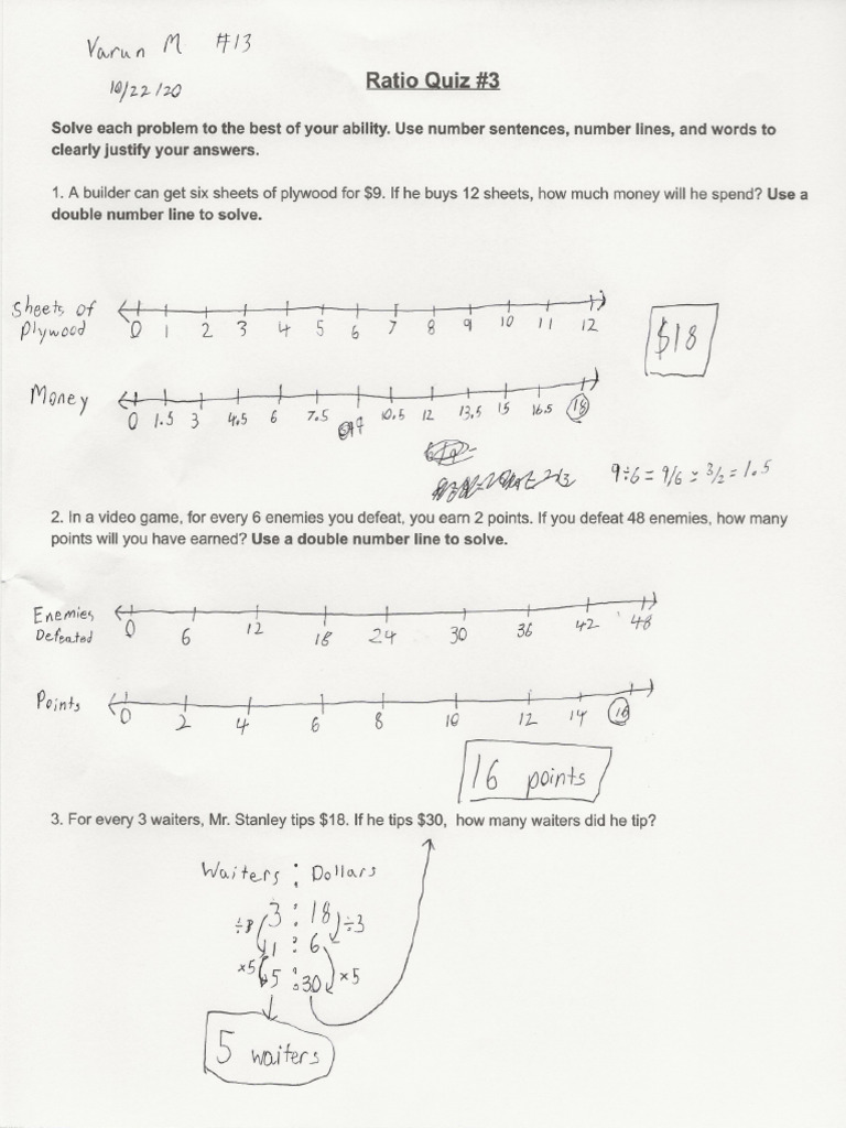 Ratio Quiz3 | PDF