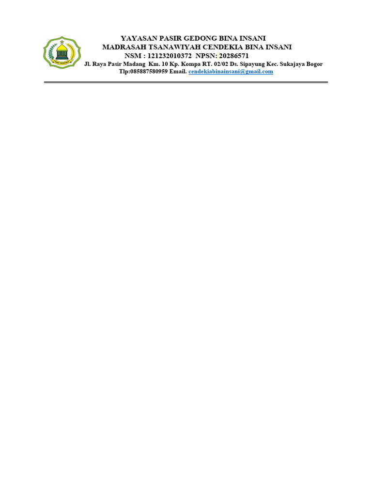 Kop Surat Mts Cbi | PDF