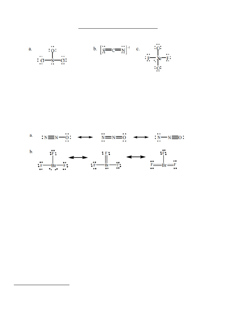 Lewis Structure Practice: HOBr | PDF