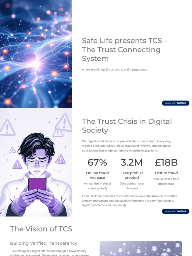 Safe Life Presents TCS The Trust Connecting System | PDF ...