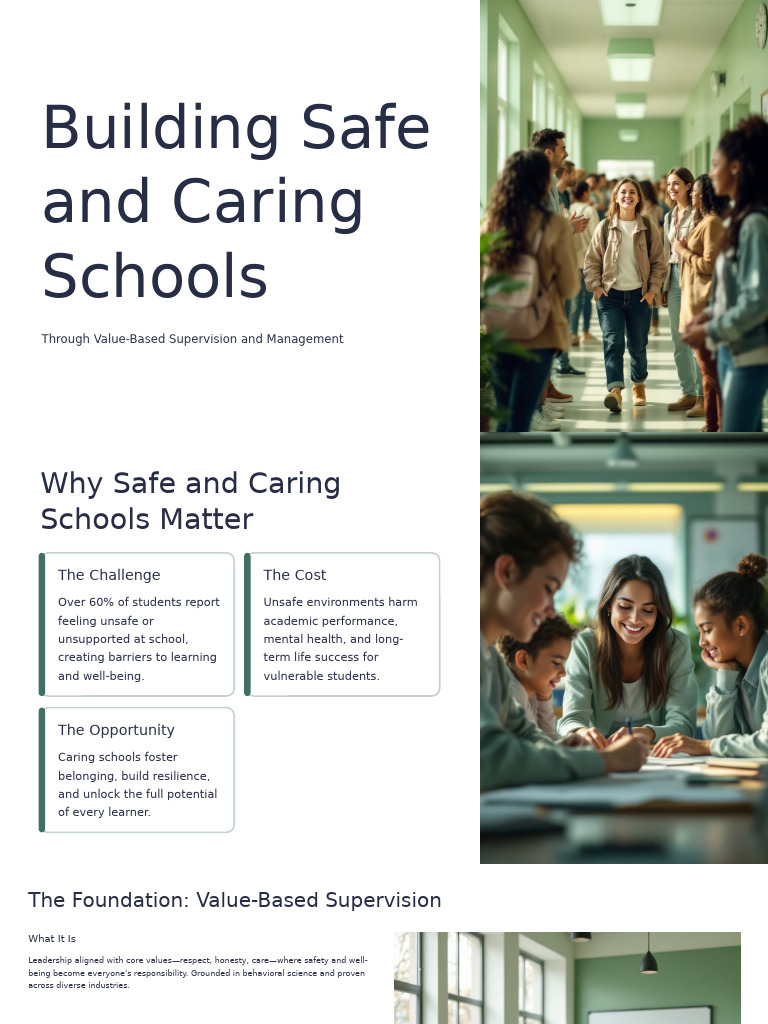 Building Safe and Caring Schools | PDF | Leadership | Safety