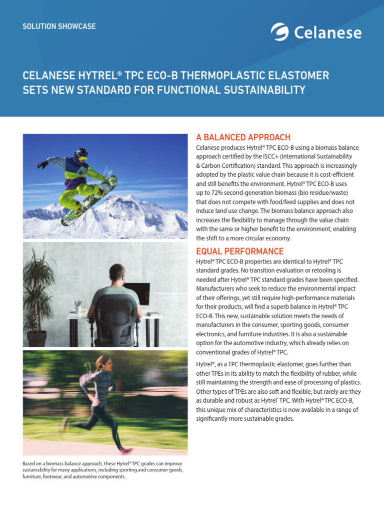 TPC ET ECO B Introduction to Hytrel TPC ET ECO B Solution Showcase (1) | PDF | Materials