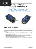 SEL-2812 Fiber-Optic Transceiver Guide | PDF | Optical Fiber | Duplex ...