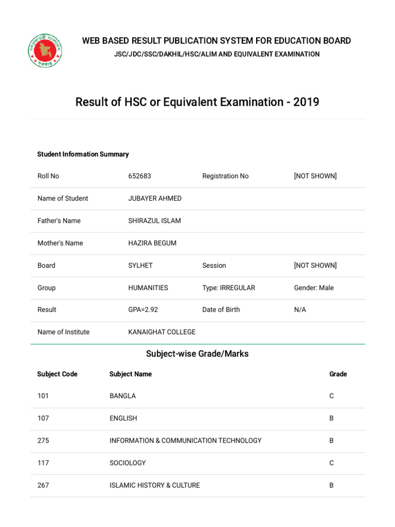 Web Based Result Publication System For Education Board | PDF