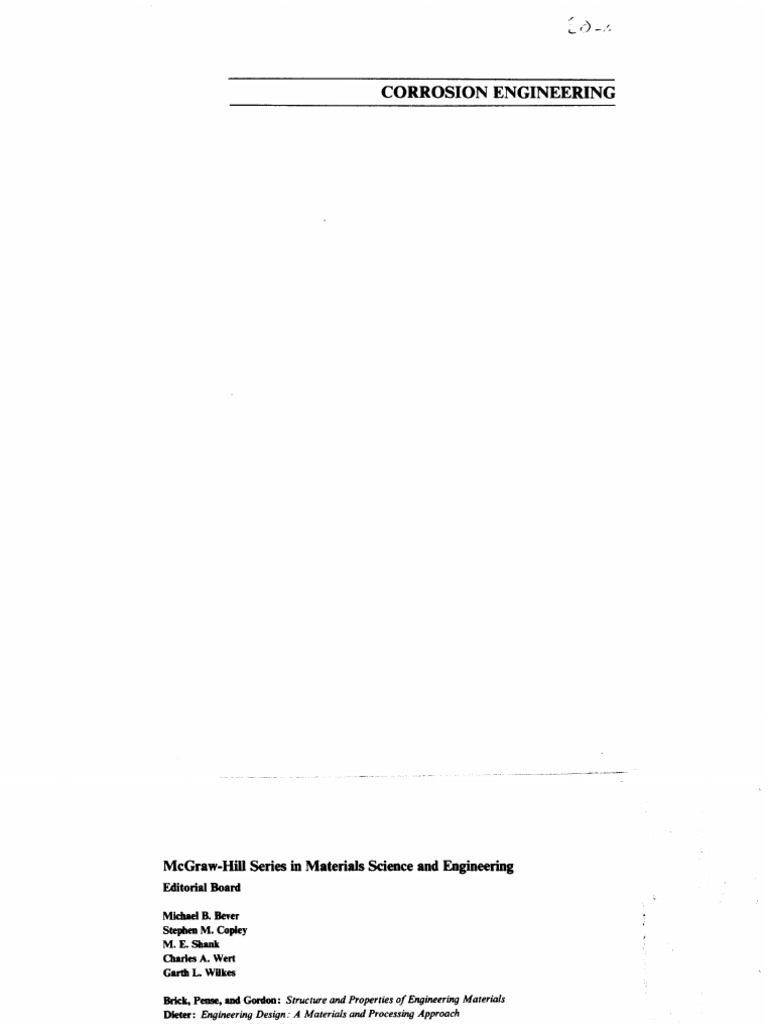 Corrosion Engineering Mars G. Fontana | PDF | Science | Engineering