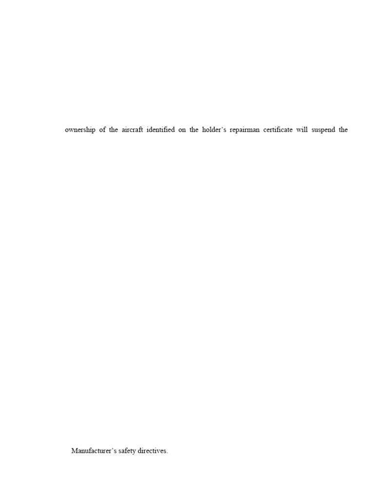 Repairman LSA Certificate Guide | PDF | Aircraft | Aeronautics