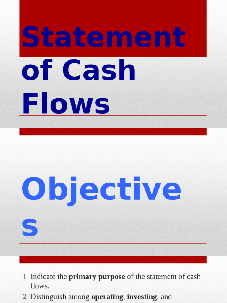 1 Statement of Cash Flows Introduction | PDF | Investing | Cash Flow ...