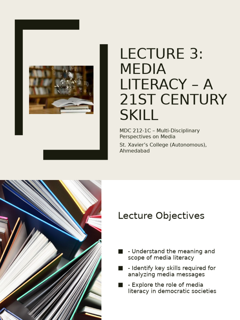 Understanding Media Literacy Skills | PDF