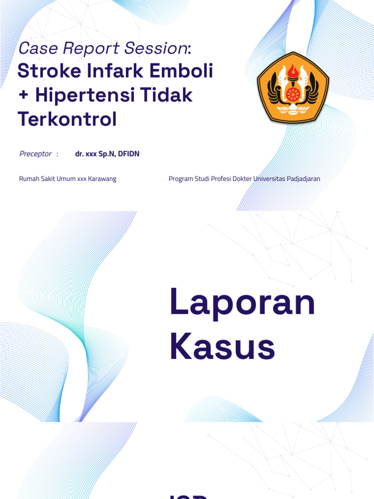 Stroke Infark Emboli pada Hipertensi | PDF