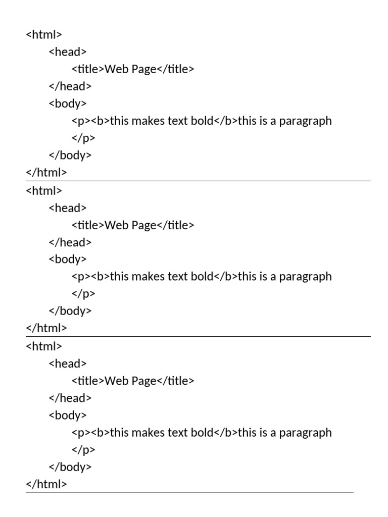 HTML Structure | PDF