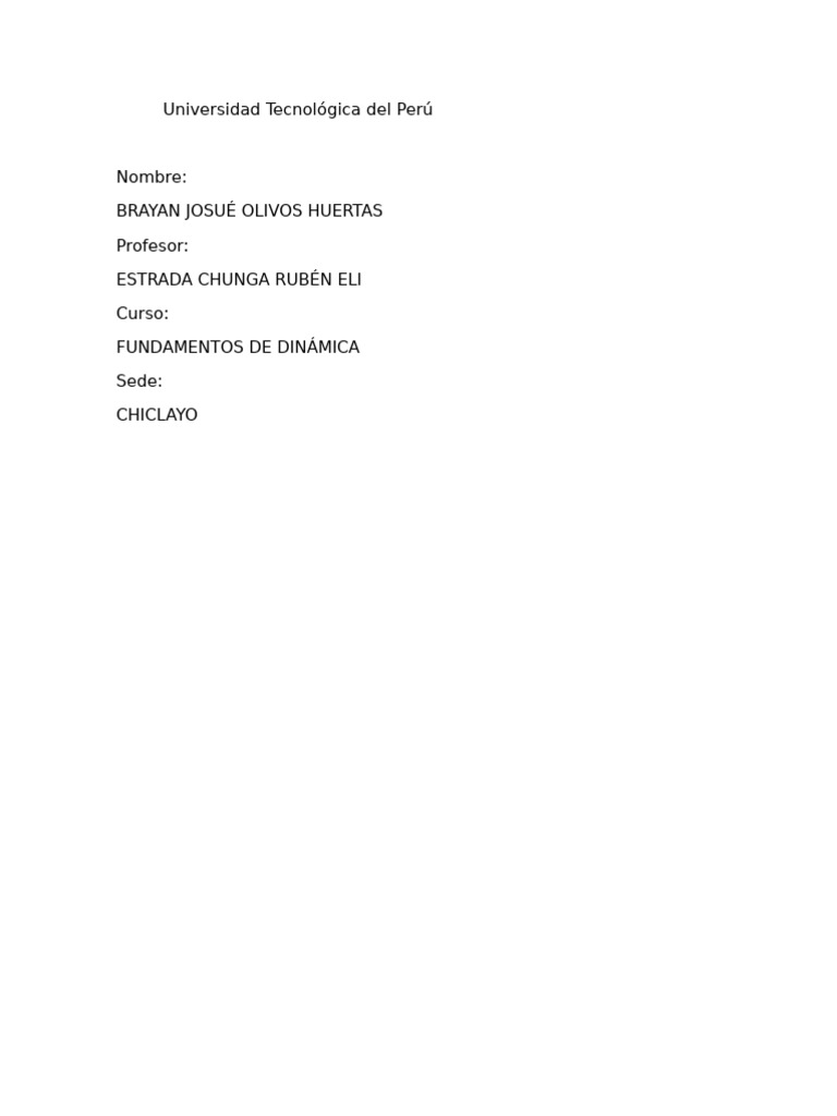 Tarea Final Dinamica | PDF