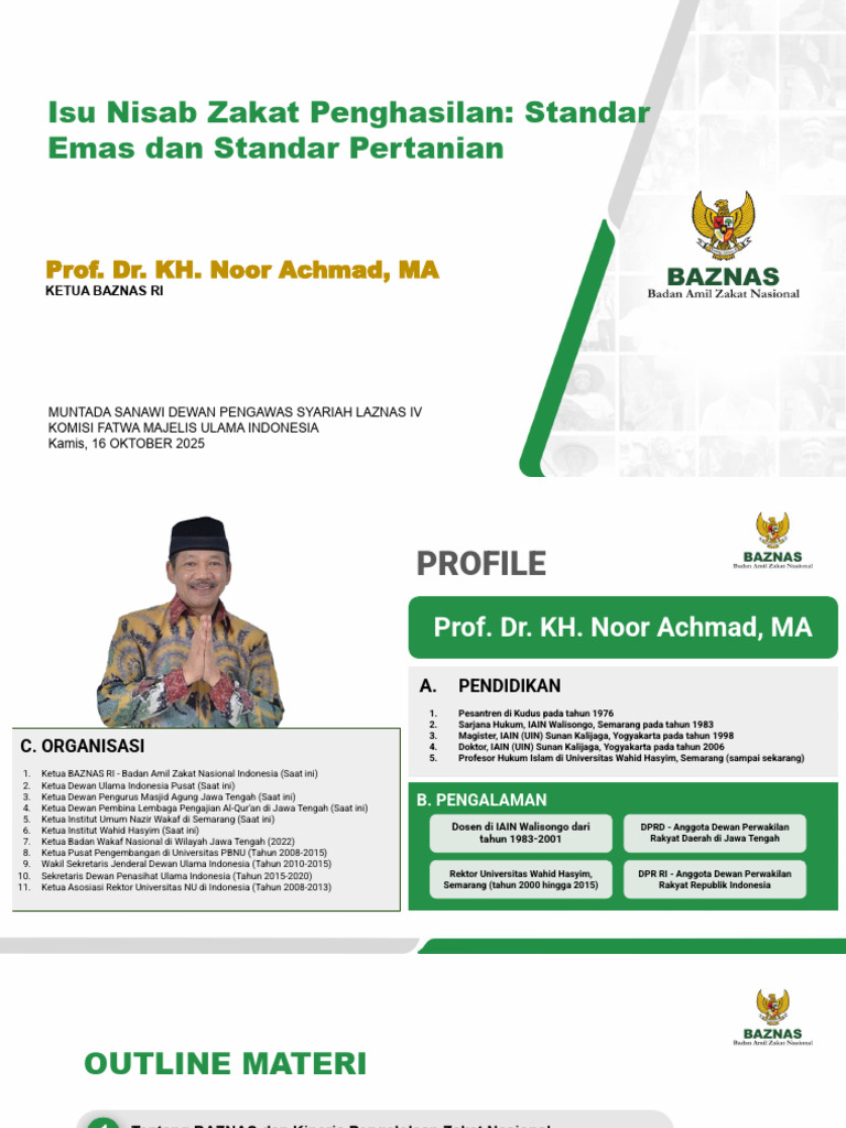 16 - 10 - 25 - Isu Nisab Zakat Penghasilan - Standar Emas Dan Standar ...