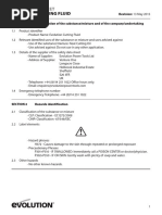 Relton New Rapid Tap SDS Summary | PDF | Dangerous Goods | Toxicity