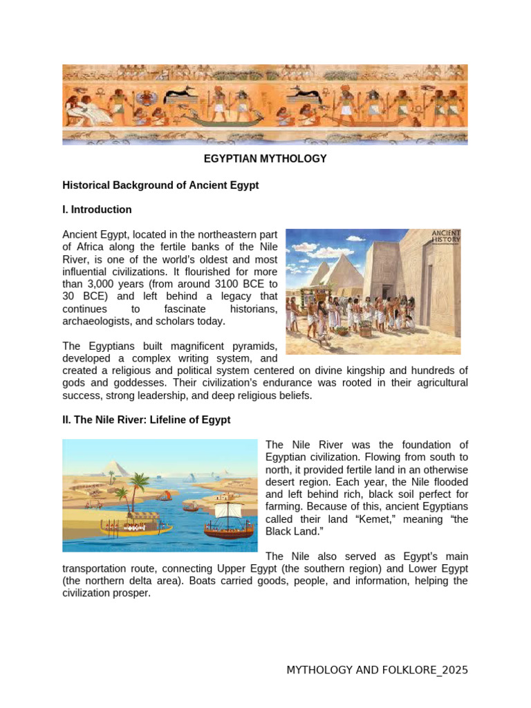 Ancient Egyptian Gods and Myths | PDF | Ancient Egypt | Ancient ...